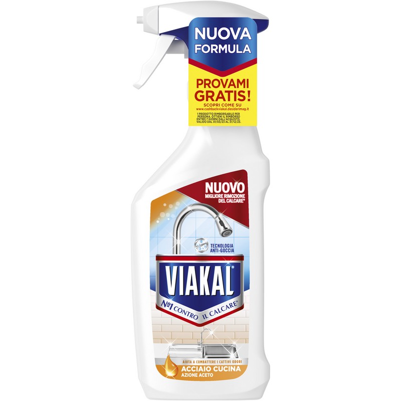 Solutie curatare calcar pulverizator cu otet Viakal 470ml | Emporio Asselti