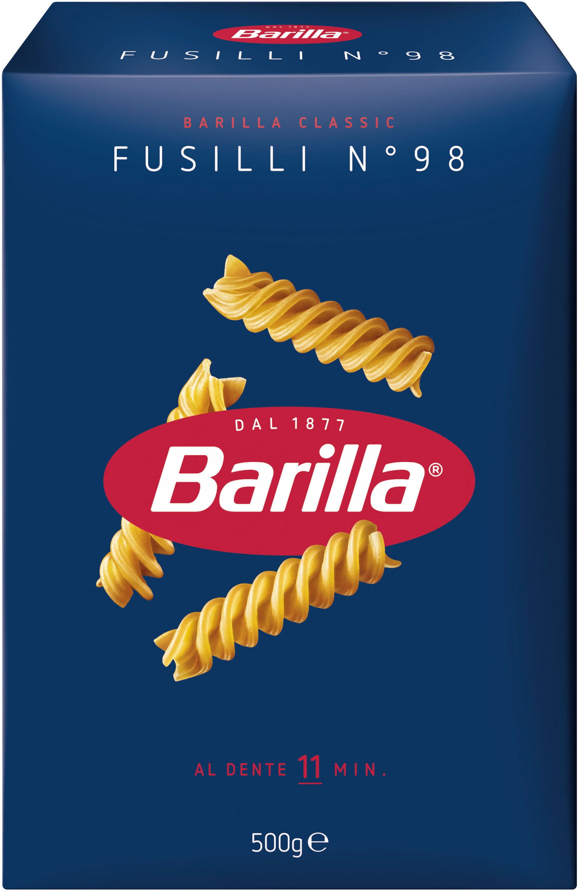 Paste scurte fusilli n98 Barilla, 500g | Emporio Asselti