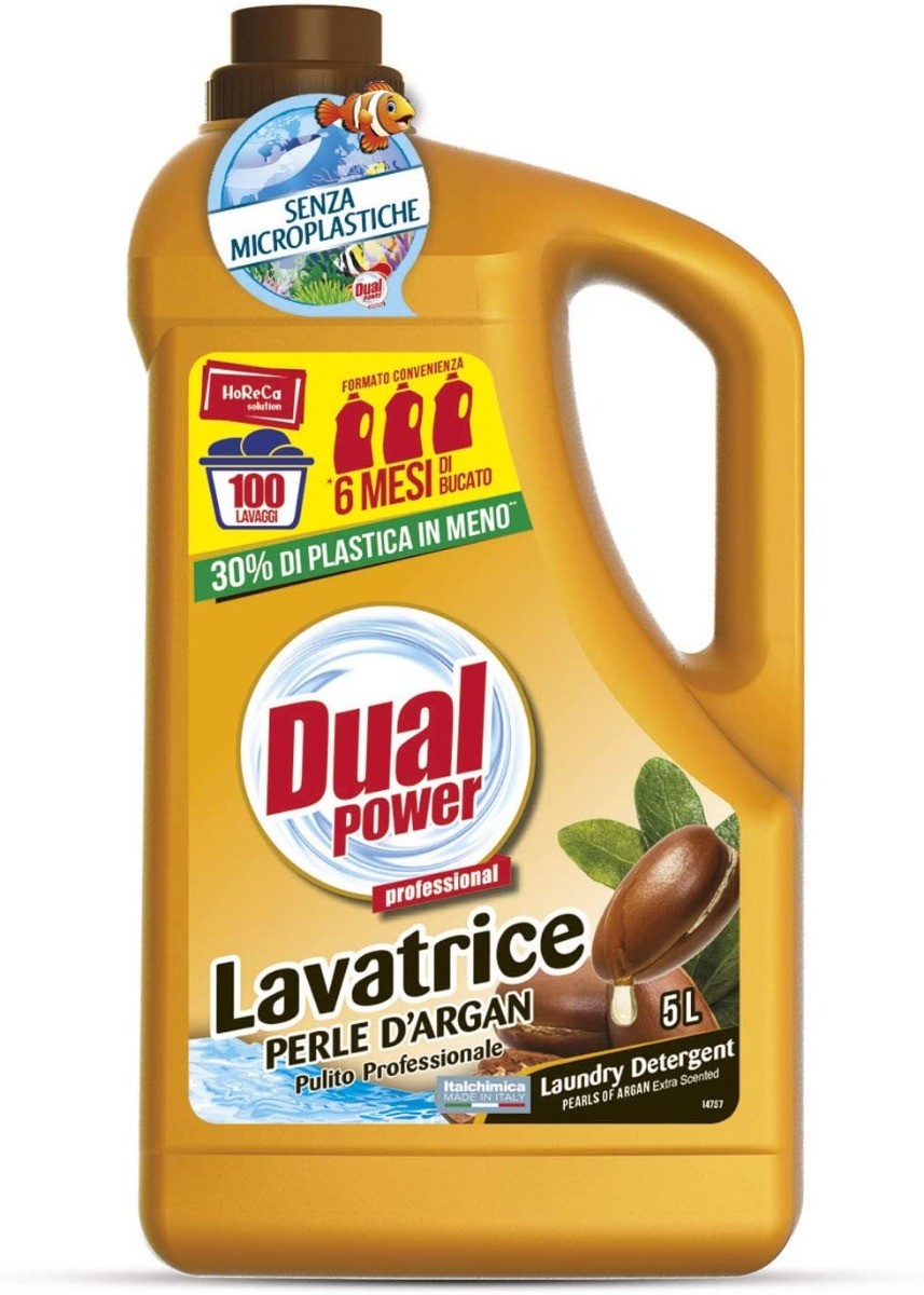 Detergent de rufe lichid Dual Power argan 100 spalari 5l | Emporio Asselti